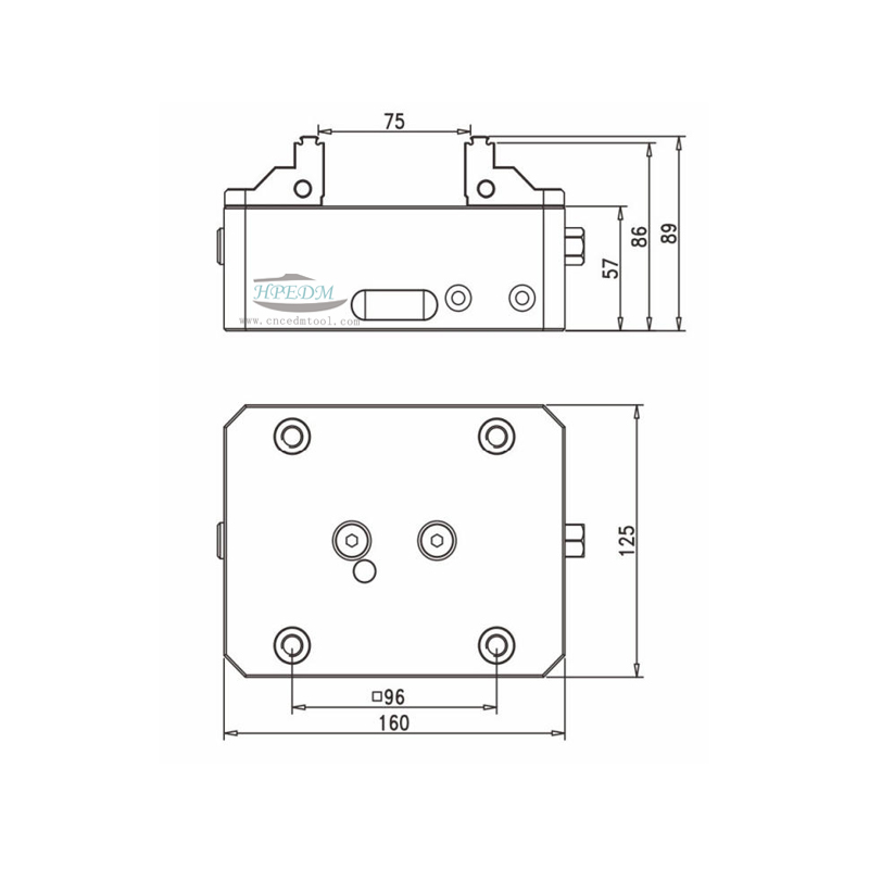 HPEDM® Lang Makro•Grip 125 5-Axis Vise 48155-125 HE-Lan125160 | High ...