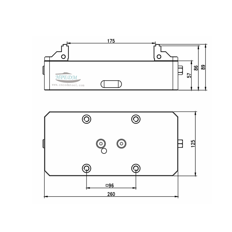 HPEDM® Makro•Grip 125 5-Axis Vise 48255-125 HE-Lan125260 | High ...